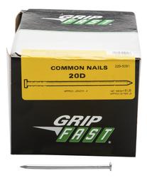 Grip Fast® 4" 20D Bright Smooth Shank Common Nail - 5 lb. Box at Menards®