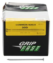 Grip Fast® 4-1/2" 30D Bright Smooth Shank Common Nail - 5 lb. Box at ...