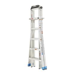 Safe Reach® 23ft Aluminum Multi-Position Ladder with Project Top - 300 ...