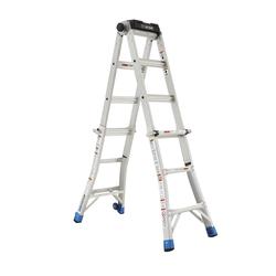 Safe Reach® 15ft Aluminum Multi-Position Ladder with Project Top - 300 ...