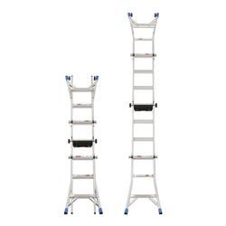 Safe Reach® 15ft Aluminum Multi-Position Ladder with Project Top - 300 ...