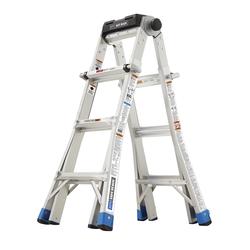 Safe Reach® 15ft Aluminum Multi-Position Ladder with Project Top - 300 ...