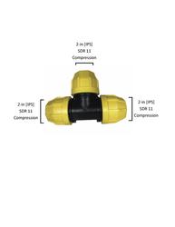 Pro-Poly™ 2" SDR 11 Underground Gas Pipe Tee at Menards®