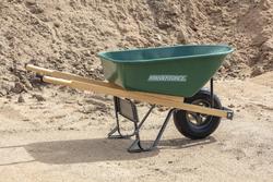 Masterforce® Steel Wheelbarrow with Hardwood Handle - 6 cu. ft. at Menards®