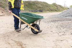 Masterforce® Steel Wheelbarrow with Hardwood Handle - 6 cu. ft. at Menards®