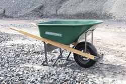 Masterforce® Steel Wheelbarrow with Hardwood Handle - 6 cu. ft. at Menards®