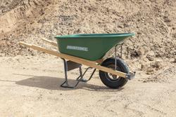 Masterforce® Steel Wheelbarrow with Hardwood Handle - 6 cu. ft. at Menards®