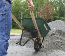 Masterforce® Steel Wheelbarrow with Hardwood Handle - 6 cu. ft. at Menards®