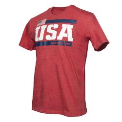 Men's Red Heather Patriotic USA Flag T-Shirt - Large at Menards®