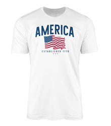 Men's White Patriotic American Flag T-Shirt - X-Large at Menards®