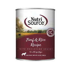 NutriSource® Beef & Rice Dog Wet Food - 12.3 oz. at Menards®