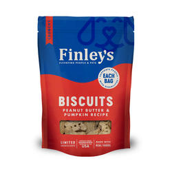 Finley's Peanut Butter Pumpkin Crunchy Biscuits Dog Treats - 12 oz. at ...