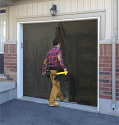 Magnetic Mesh 9' x 7' Single Car Hands-Free Garage Door Screen at Menards®