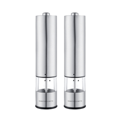Hampton & Smyth® Stainless Steel One-Touch Electric Salt and Pepper ...