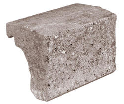 Novabrik 8" Walnut Split Face Wainscot Cap 8" x 4-1/8" x 3-3/4" at Menards®