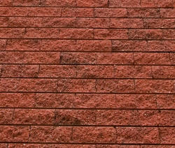 Novabrik 4" Colonial Red Split Face Brick Siding (21 sq ft) at Menards®