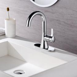 Ultra Faucets Nita One-Handle Polished Chrome Bathroom Sink Faucet at ...