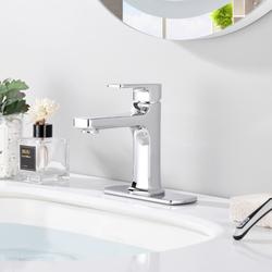 Ultra Faucets Dean One-Handle Polished Chrome Bathroom Sink Faucet at ...