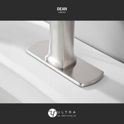 Ultra Faucets Dean One-Handle Brushed Nickel Bathroom Sink Faucet at ...