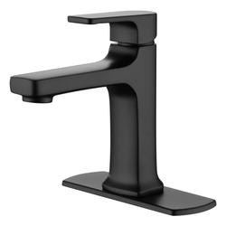 Ultra Faucets Dean One-Handle Matte Black Bathroom Sink Faucet at Menards®