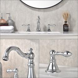 Ultra Faucets Signature Two-Handle Widespread Polished Chrome Bathroom ...