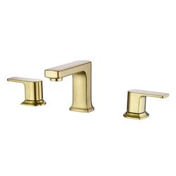 Ultra Faucets Dean Two-Handle Widespread Brushed Gold Bathroom Sink ...