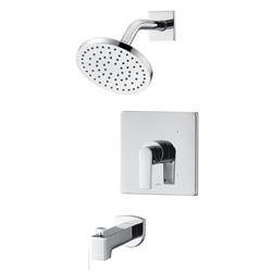 Ultra Faucets Dean One-Handle Polished Chrome Tub and Shower Trim at ...