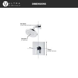 Ultra Faucets Dean One-Handle Brushed Nickel Shower Faucet at Menards®