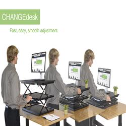 Uncaged Ergonomics® Black Adjustable Standing Desk at Menards®