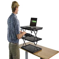 Uncaged Ergonomics® Black Adjustable Standing Desk at Menards®