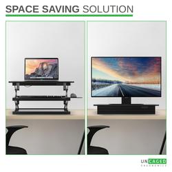 Uncaged Ergonomics® Black Adjustable Standing Desk at Menards®