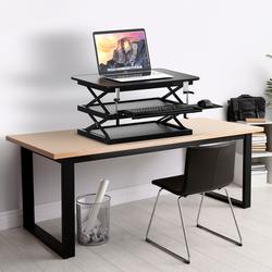 Uncaged Ergonomics® Black Adjustable Standing Desk at Menards®