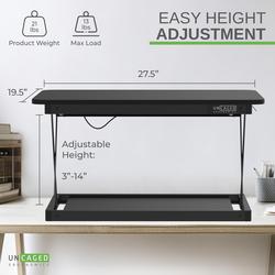 Uncaged Ergonomics® Mini Adjustable Standing Desk Converter at Menards®