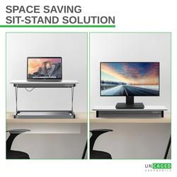 Uncaged Ergonomics® Mini Adjustable Standing Desk Converter at Menards®