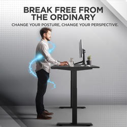 Uncaged Ergonomics® 48" x 30" Standing Desk - Black at Menards®