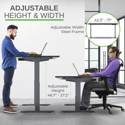 Uncaged Ergonomics® 60" x 30" Standing Desk - Gray at Menards®