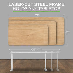 Uncaged Ergonomics® Electric Adjustable Standing Desk Frame Base at ...