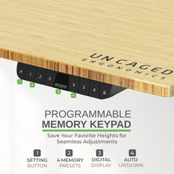 Uncaged Ergonomics® Electric Adjustable Standing Desk at Menards®