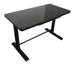 Uncaged Ergonomics® Rise Up Glass Electric Standing Desk at Menards®