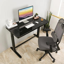 Uncaged Ergonomics® Rise Up Glass Electric Standing Desk at Menards®
