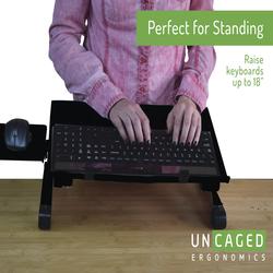 Uncaged Ergonomics® Adjustable Height Keyboard Tray at Menards®