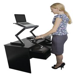 Uncaged Ergonomics® Black Adjustable Standing Desk at Menards®