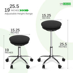 Uncaged Ergonomics Black Rolling Wobble Stool at Menards
