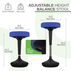 Uncaged Ergonomics® Blue Wobble Stool at Menards®