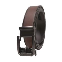 Motion by Boconi Men's Cognac Leather Adjustable Track Lock Belt at ...