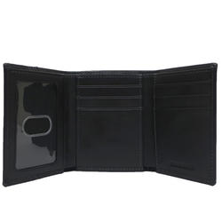 Motion by Boconi Black Leather Tri-fold Wallet at Menards®