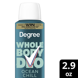 Degree Men Whole Body Deo Ocean Chill Underarm Deodorant & Body Spray ...