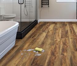 Mohawk® SplashGuard Inspirations Shadowed Pine 7-1/2 x 47-1/4 Waterproof Attached Pad Laminate ...