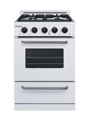 Unique® Classic 24" White Off-Grid Propane Range at Menards®