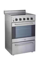 Unique® 24" 2.3 cu.ft. Stainless Steel Smoothtop Electric Range at Menards®
